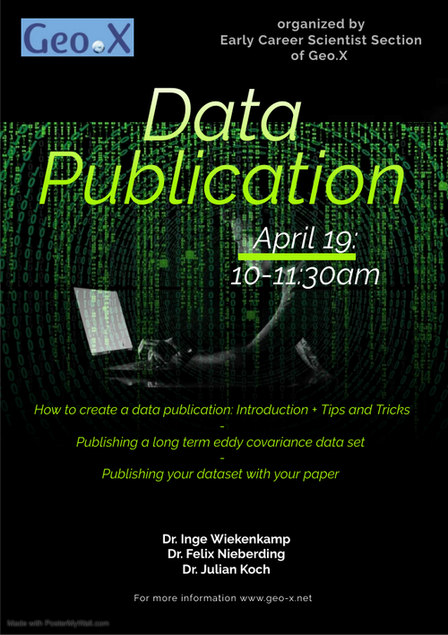 Geo.X ECS Workshop: “Data Publications”: Geo.X
