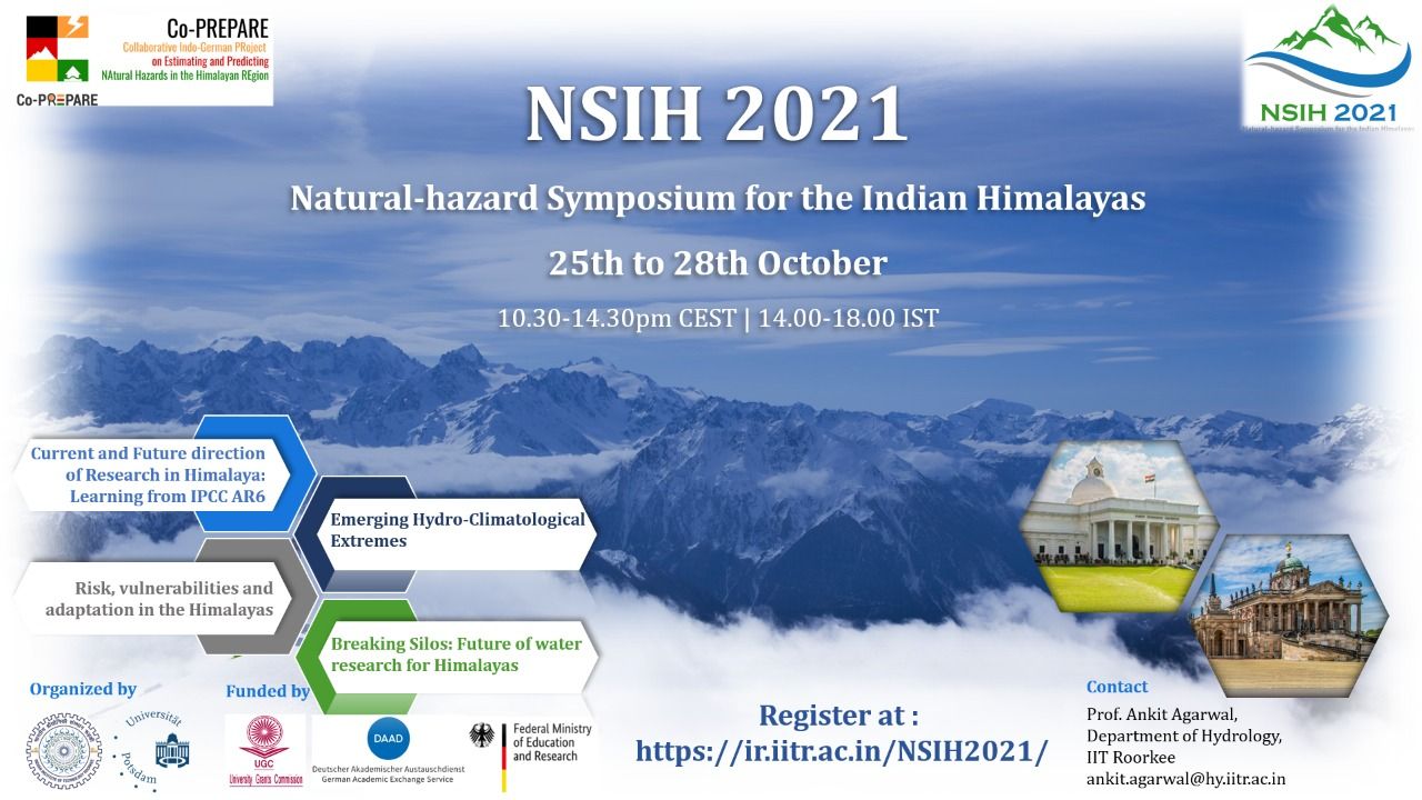 NSIH 2021 - Natural-hazard Symposium for the Indian Himalayas: Geo.X